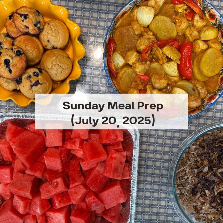 Sunday Meal Prep Mom Nutritionist