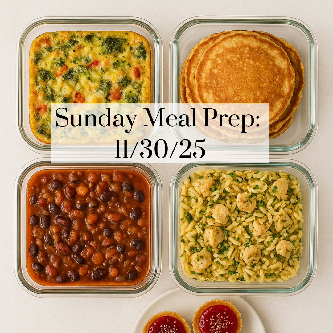 Sunday Meal Prep - Mom Nutritionist