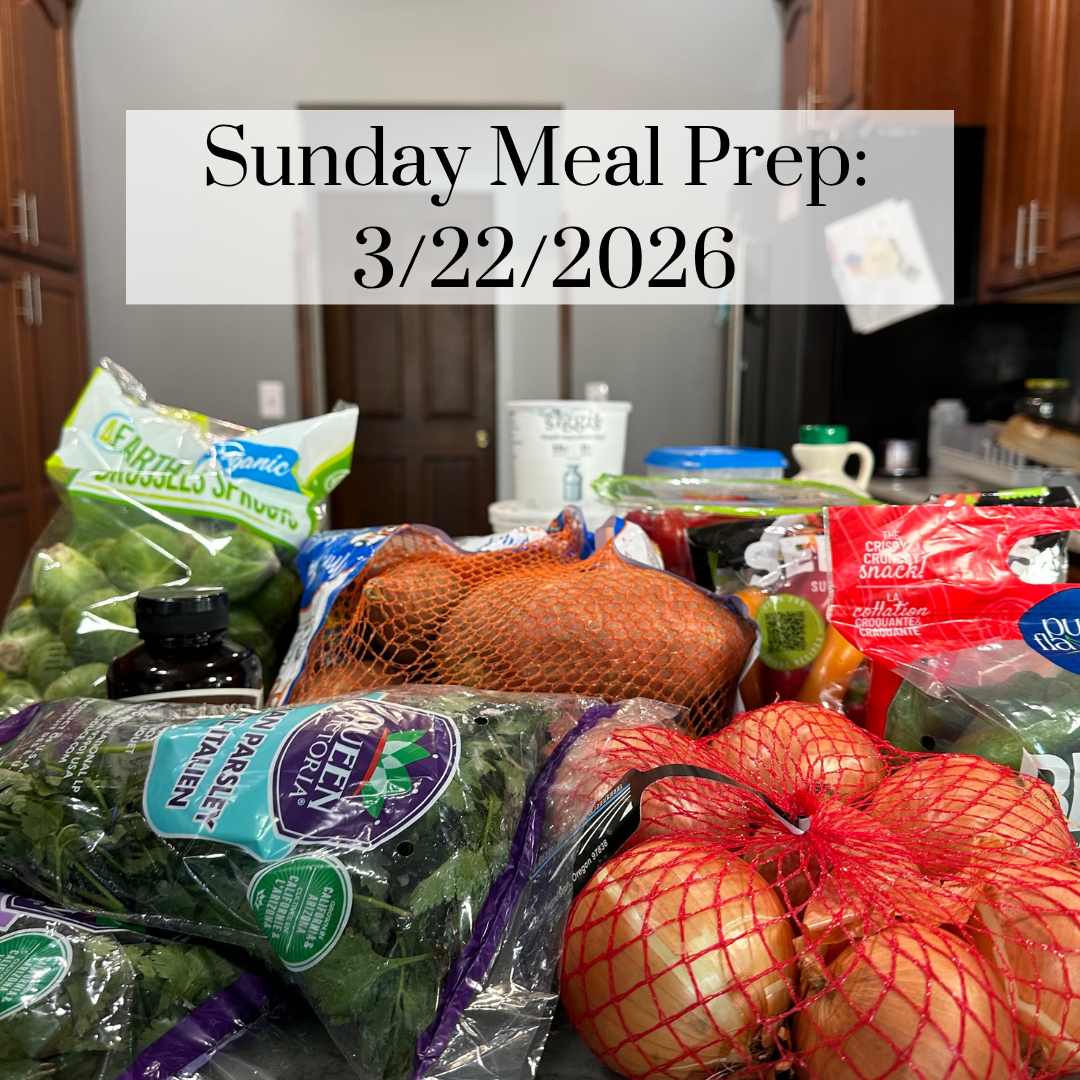 Sunday Meal Prep - Mom Nutritionist